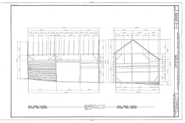 HABS PA,1-GET.V,1A- (sheet 5 of 8) - Lydia Leister Barn,...