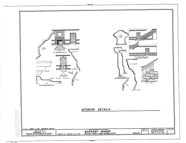 HABS MD,17-OXHI.V,2- (sheet 2 of 4) - Barnaby Manor,...