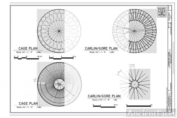 Cage Plan & Carling/Gore Plan - Dymaxion House, 2900...
