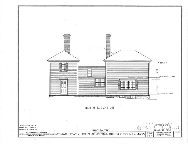 HABS MASS,9-NEWT,3- (sheet 5 of 14) - Wyman-Tower House,...