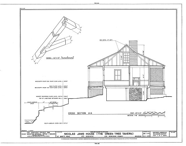 HABS MO,97-SAIGEN,5- (sheet 5 of ) - Nicolas Janis House,...