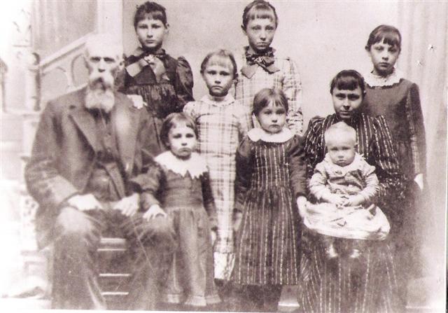 George Washington Fry, Candace Durman Fry and family