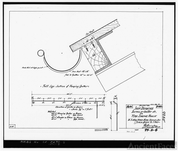 5. PHOTOCOPY OF DRAWING 99-A-5, SHOP DRAWING-DETAIL OF... 5. PHOTOCOPY OF DRAWING 99-A-5, SHOP DRAWING-DETAIL OF...
