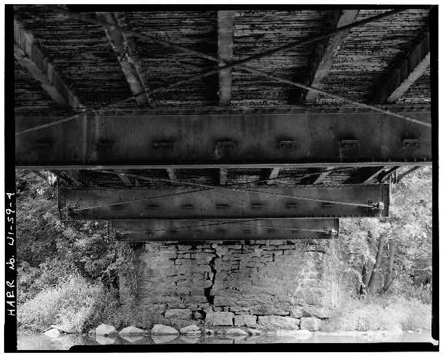 4. VIEW OF FLOOR BEAM, BOTTOM LATERAL BRACING, LOWER...