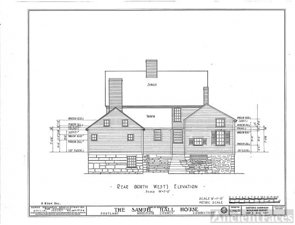 HABS CONN,4-PORT,1- (sheet 3 of 12) - Samuel Hall House,...