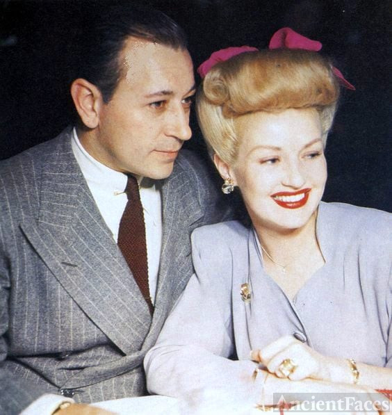 George Raft and Betty Grable.