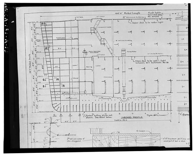 55. Y&D Drawing 194714 (1942), 'Dry Dock No. 4 Caisson,...