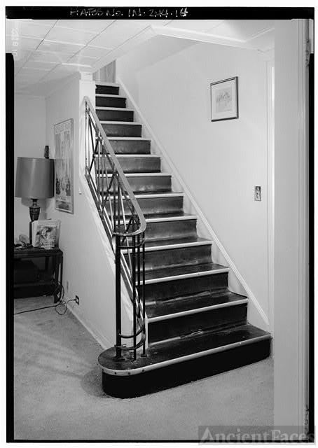 14. FIRST FLOOR, VIEW OF STAIR FROM THE NORTH