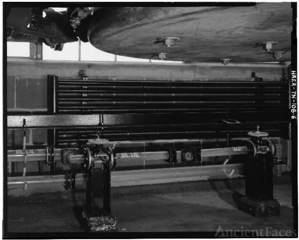 6. Building E-9; view of glass lines for dilute liquor...