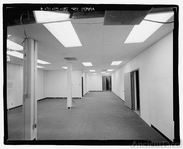 7. Interior view of unoccupied space; showing open...