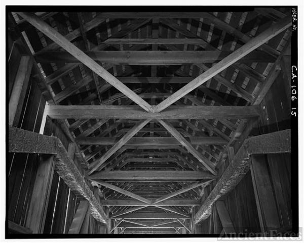 15. INTERIOR VIEW OF CONSTRUCTION DETAIL IN RAFTERS AND...
