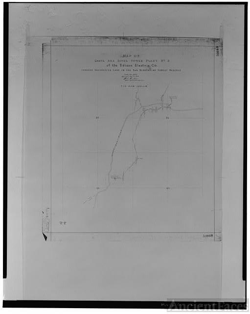 48. MAP OF SANTA ANA RIVER POWER PLANT NO. 2 OF THE...