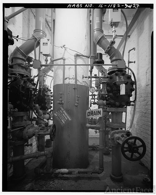 27. Basement. Fire sprinkler system pump. One of four...