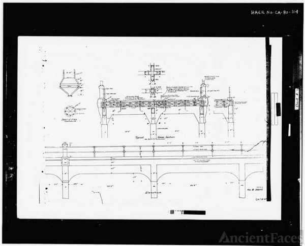 114. DETAILS OF PIER: TYPICAL CROSS-SECTION, DETAILS OF...