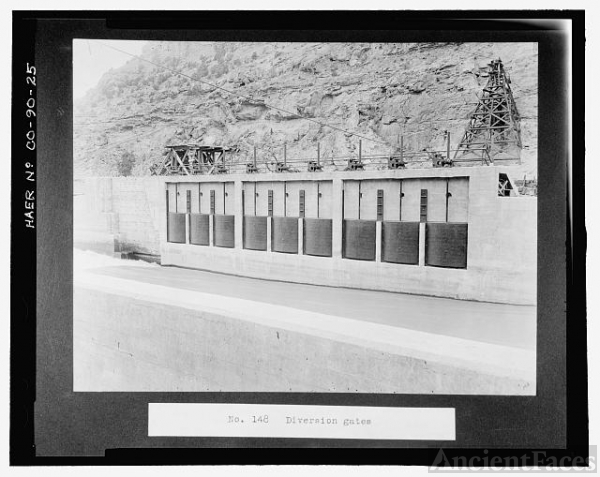 "No. 148. Diversion gates." These are the 9 headgates to...