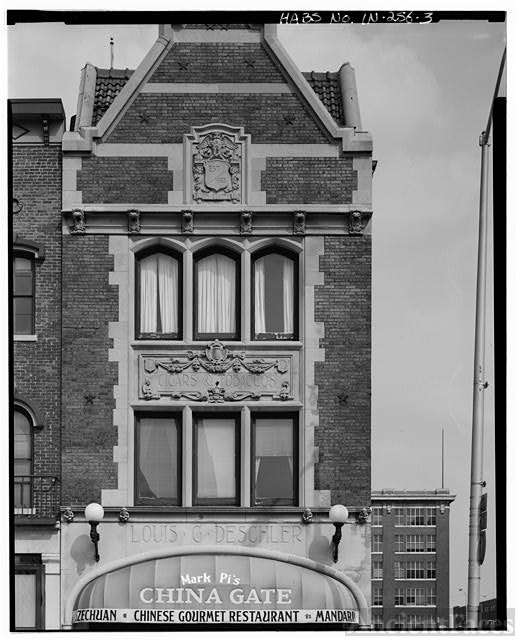 3. View east, west facade, second and third floors