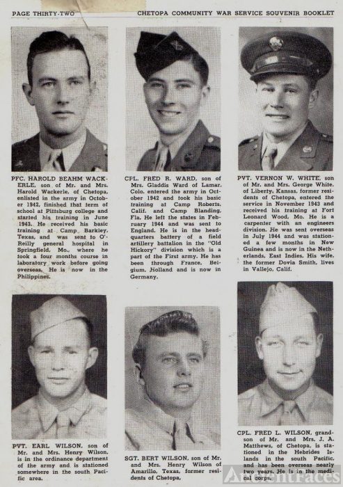 ted stafford Army Book, Kansas