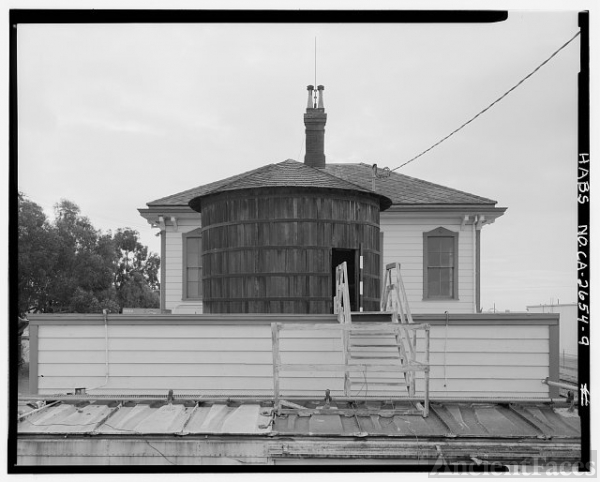 Rooftop false water tower, looking south. - National City...