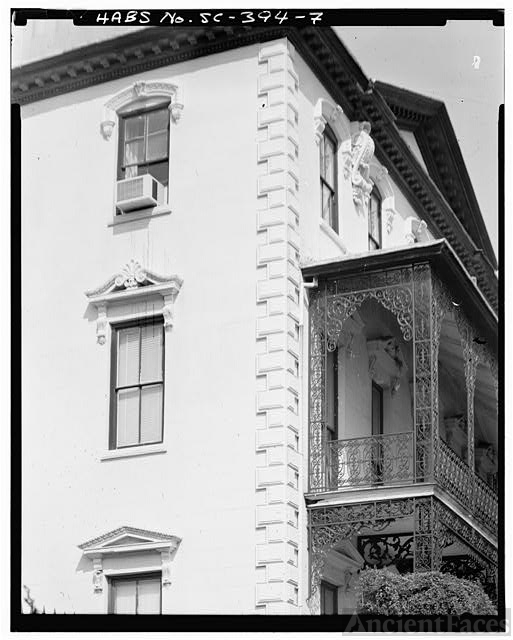 7. SHEET METAL QUOINS AND WINDOW HOODS, SOUTHWEST CORNER....