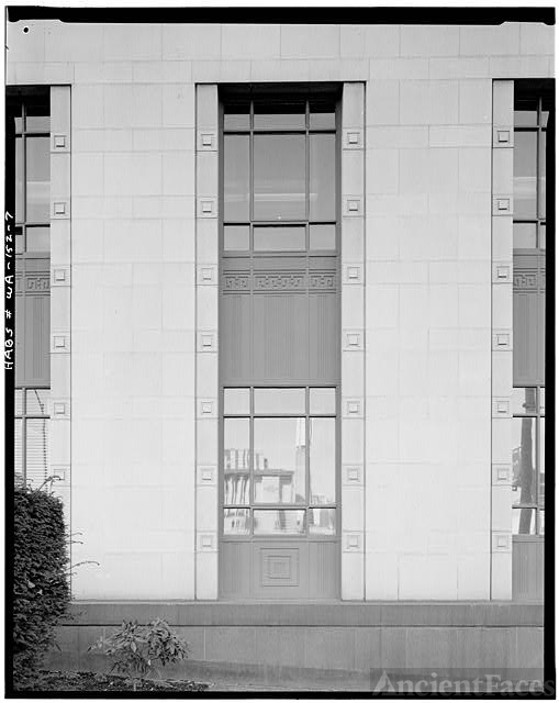 7. DETAIL OF WINDOWS PHOTOGRAPHED FROM STREET LEVEL ON...