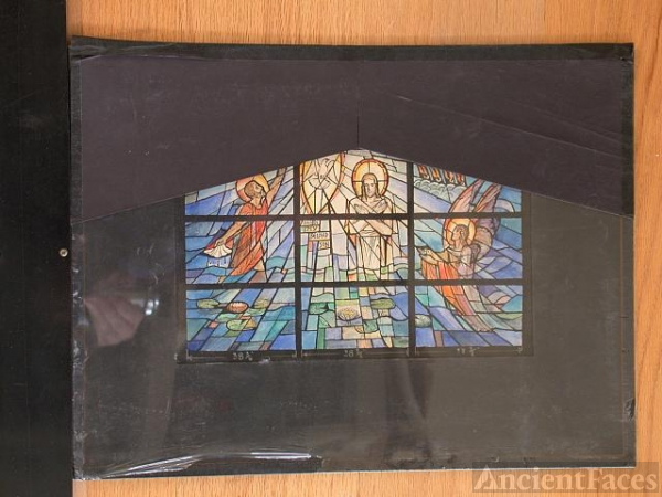 [Design drawing for stained glass window "This is My...