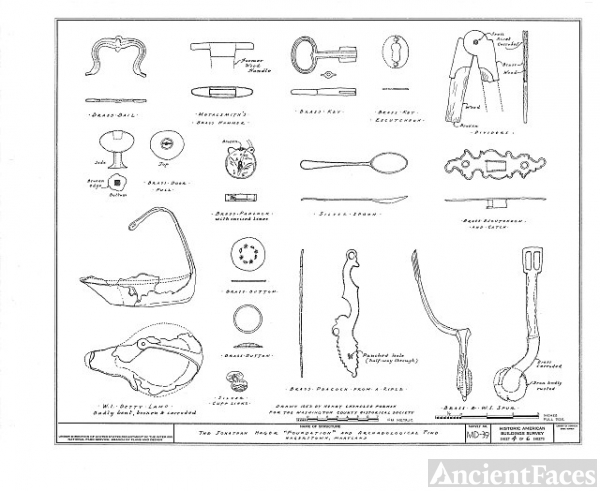HABS MD,22-HAGTO,2- (sheet 4 of 6) - Jonathan Hager House...