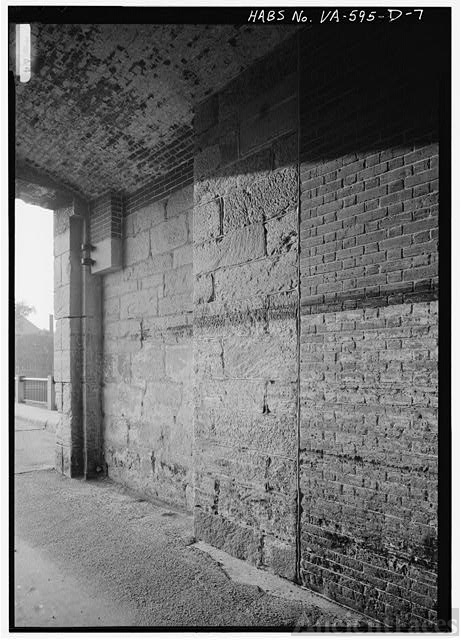 7. DETAIL VIEW OF NORTH SIDE OF WEST SALLY PORT TUNNEL...