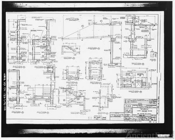 110. Photocopy of drawing (1958 structural drawing by the...