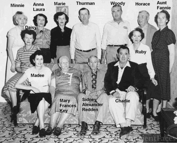 Mary F. Key - Sidney Redden Family