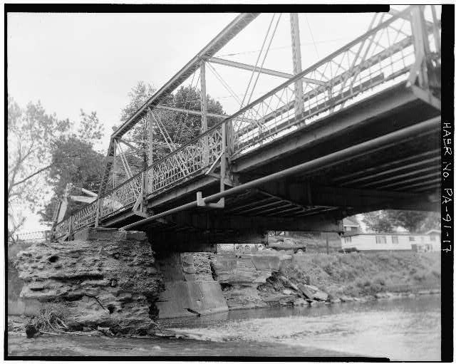17. VIEW OF UNDERSTRUCTURE OF BRIDGE, SHOWING...