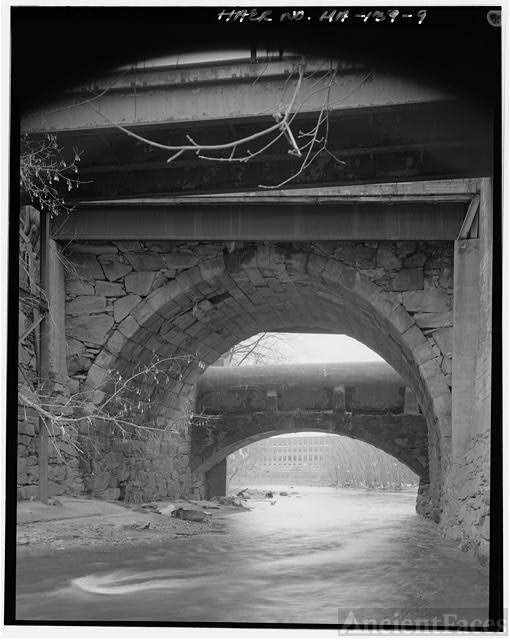 9. Closer view of north side of Spicket River Bridge;...