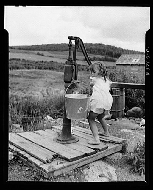Aroostook County, Maine. Everyone works on the Acadian farms