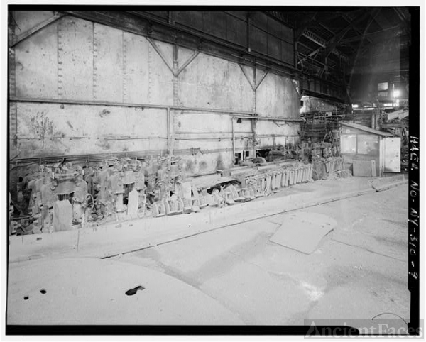 8" MILL CONTINUOUS ROUGHING TRAIN, SHOWING PULPIT (R),...