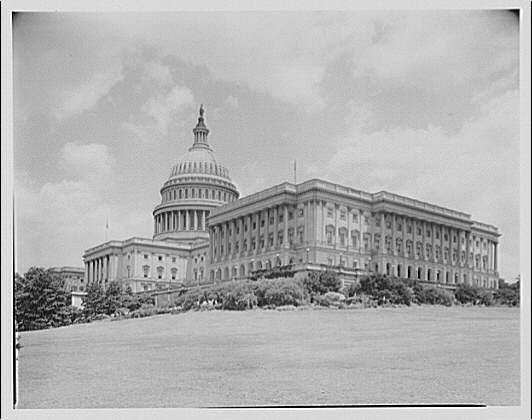 U.S. Capitol exteriors. U.S. Capitol house wing and dome I