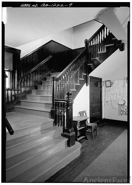 9. INTERIOR VIEW OF MAIN STAIRWAY, FROM FIRST FLOOR HALL...