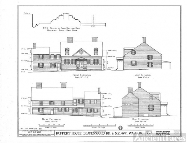 HABS DC,WASH,121- (sheet 2 of 4) - Anton Ruppert House,...