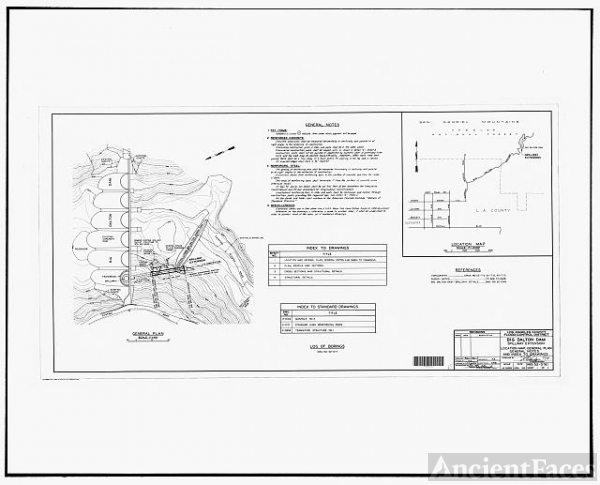 23. LOCATION MAP AND GENERAL PLAN OF THE SPILLWAY...