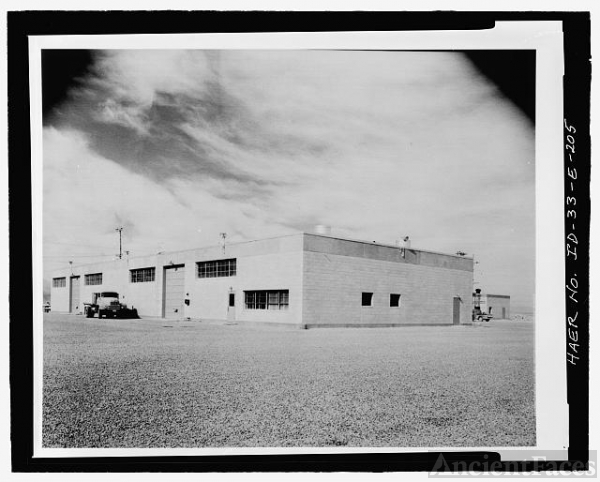 ADM. Warehouse (TAN-604) as completed. Camera facing...