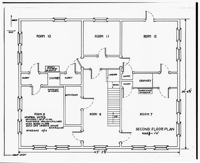29. Second floor plan - David Dexter House, Claremont,...