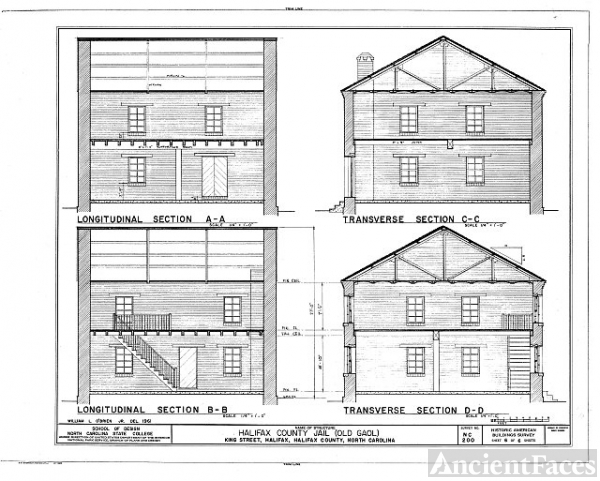 HABS NC,42-HAL,6- (sheet 6 of 6) - Halifax County Jail,...