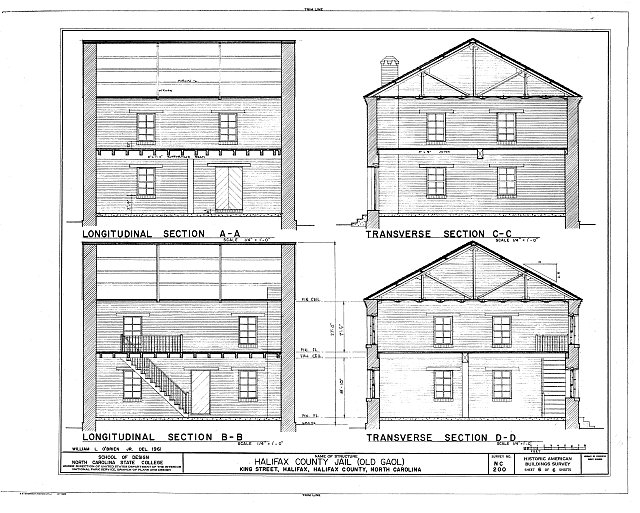 HABS NC,42-HAL,6- (sheet 6 of 6) - Halifax County Jail,...