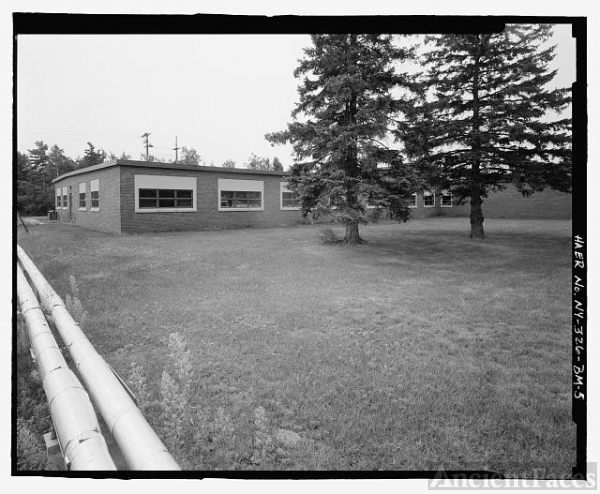 NORTH (SIDE) AND WEST (FRONT) ELEVATIONS OF BUILDING....