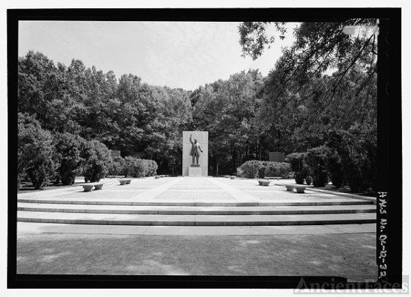 Elevation view of Theodore Roosevelt statue, showing...