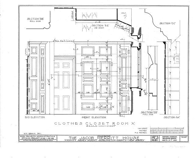 HABS NJ,3-MOUHO.V,3- (sheet 14 of 17) - Jacob Merritt...
