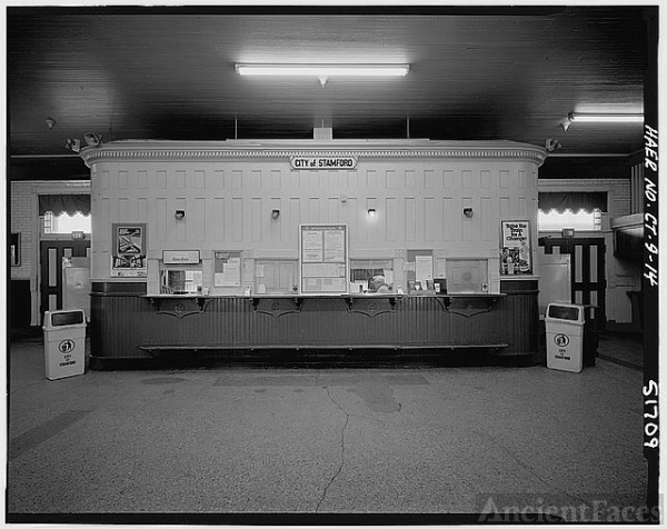 14. View of ticketing office inside waiting room of...