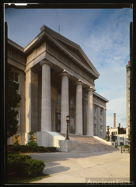 DETAIL OF PORTICO, SOUTH (FRONT) ELEVATION, FROM...