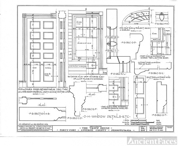 HABS PA,40-FOFO,6- (sheet 12 of 18) - The Tripp House,...