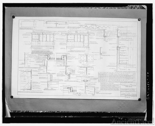 PHOTOCOPY OF STANDARD USDA/USFS PLAN FOR 13' X 13' STEEL...