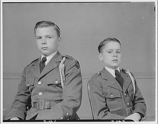 Charlotte Hall Military Academy. Two students I