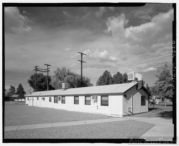 Oblique view of building. LOOKING SOUTHWEST - Department...